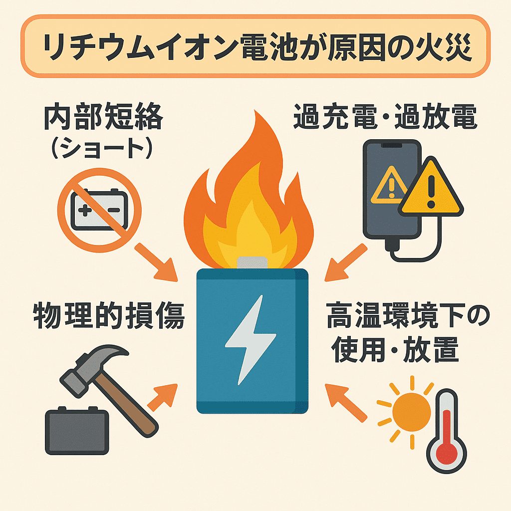 【徹底解説】リチウムイオン電池が原因の火災～発生原因・対策・過去事例まで - サンタ通信株式会社
